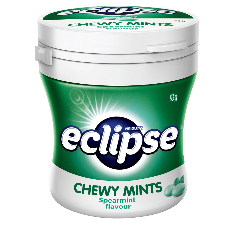 ECLIPSE SPEARMINT Flavoured Chewy Mints Bottle 93g
